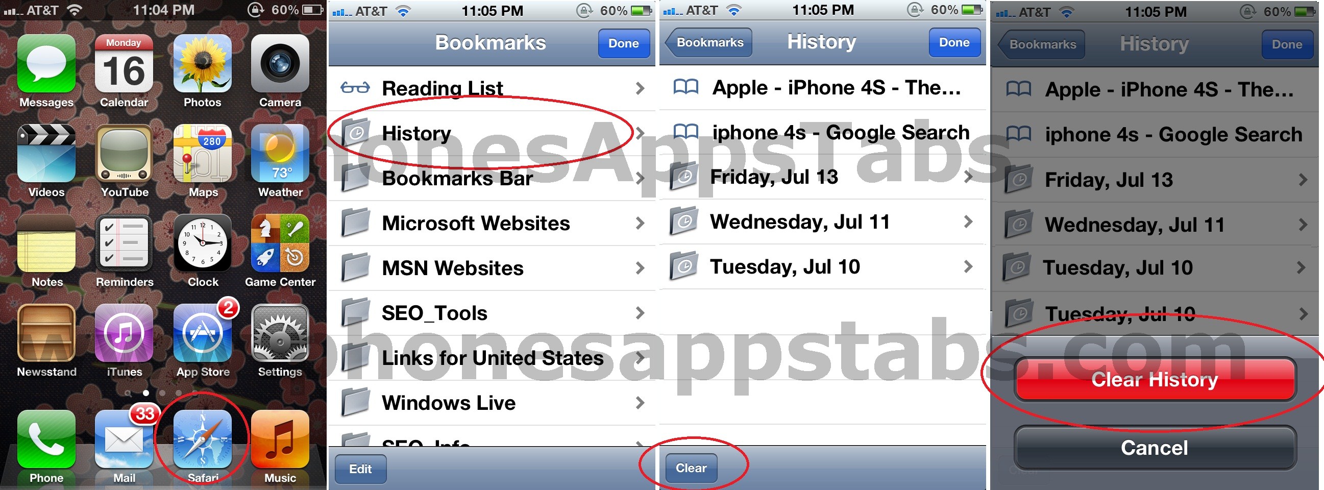 How To Delete Safari Browsing History In IPhone And IPad Debongo how-to-delete-safari-browsing-history-in-iphone-and-ipad-debongo